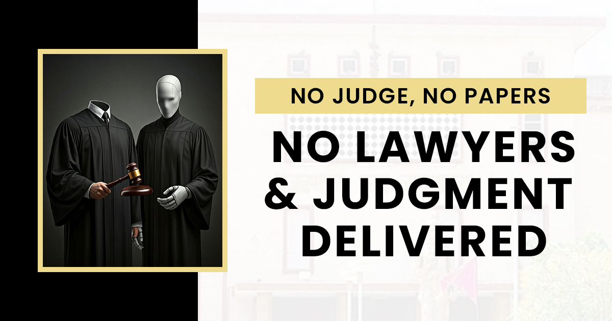 No Judge, No Papers, No Lawyers And Judgment Delivered | RHCBA Jaipur